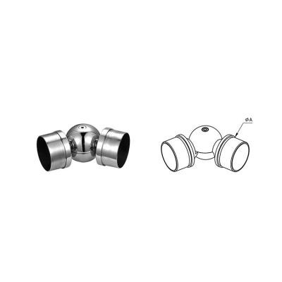 China 180 Degree Railing Handrail Connector Adjustable Railing Balustrade Corner Angle Elbow Connector à venda