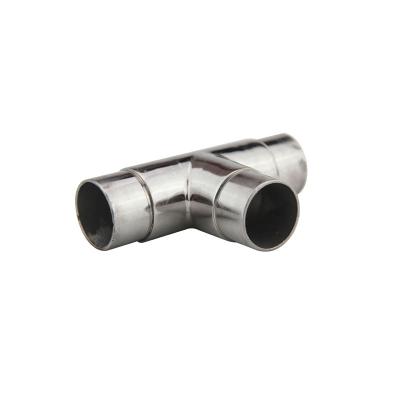Cina Railing Handrail T Connector 3-Way 316 Stainless Steel Balustrade Handrail Pipe Connector in vendita