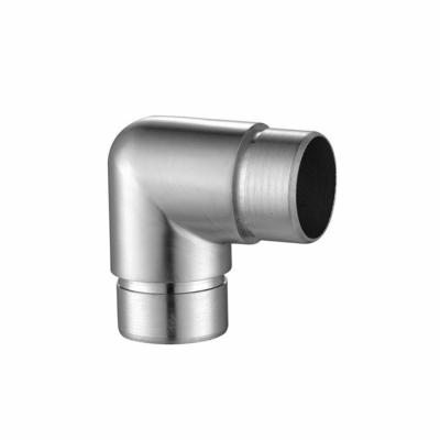 Cina Round Handrail Connector 90 Degree Handrail Corner Angle Elbow Railing Connector in vendita