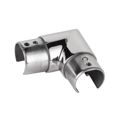 Cina Round Handrail Connector 90 Degree Handrail Corner Angle Elbow Railing Connector in vendita