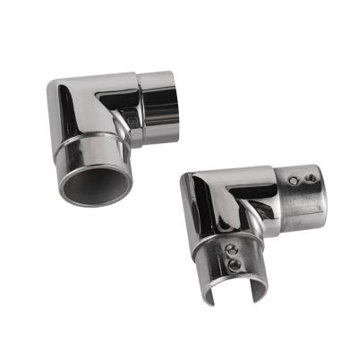 Cina Round Handrail Connector 90 Degree Handrail Corner Angle Elbow Railing Connector in vendita
