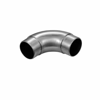 Cina Round Stainless Steel Handrail Arc Corner Connector Stair Railing Handrail Angle Elbow Connector in vendita