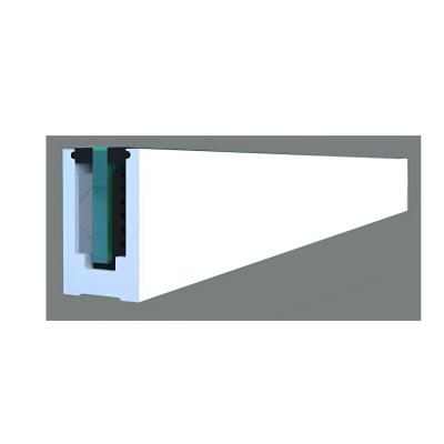 Cina New Balustrade Railing Aluminum Base Shoe Frameless Glass Railing Deck Glass U Channel Profile Handrail in vendita