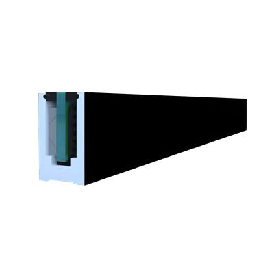 Cina New Balustrade Railing Aluminum Base Shoe Frameless Glass Railing Deck Glass U Channel Profile Handrail in vendita
