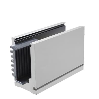 Cina Aluminum Frameless Glass Balcony Railing Base U Channel Profile For Glass Railings in vendita