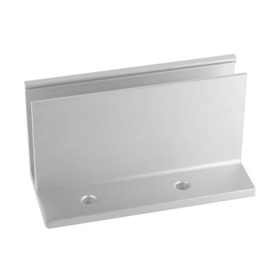 Cina Aluminum U Channel Base Outside Glass Balustrade Bottom Clamp Glass Railing System in vendita