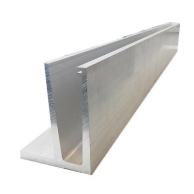 Cina Aluminum U Channel Base Outside Glass Balustrade Bottom Clamp Glass Railing System in vendita
