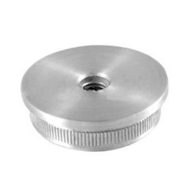 Cina Customized 304 316 Satin Finish Stainless Steel Round Shape Base Cover Fittings For Balustrade Post in vendita