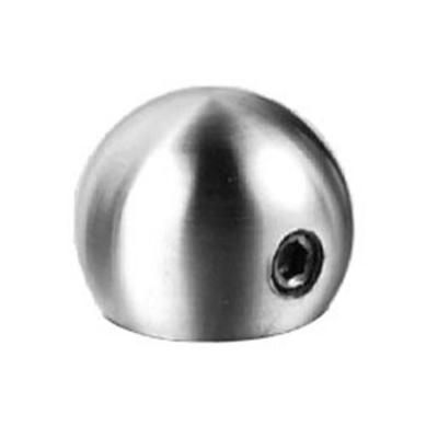 Cina 304 316 Satin Finish Stainless Steel Round Railing End Cover Accessory in vendita