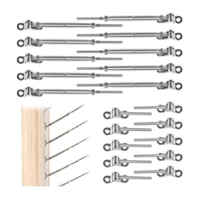 Cina Post Cable End Fitting Stainless Steel Cable Terminal Kit Stair Deck End Fitting T316 Stainless Steel Protector Sleeves in vendita