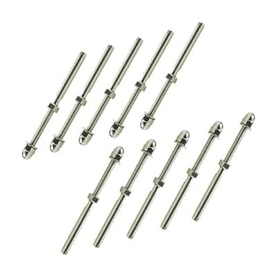 Cina Post Cable End Fitting Assemblies Stainless Steel Cable Railing End Fitting Terminal Swage Threaded Stud Cable Deck Railing in vendita