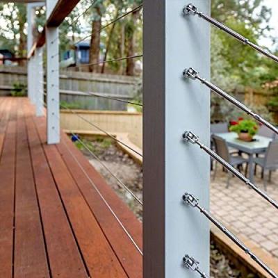 中国 Cable Railing Kit 316 Stainless Steel Swage Threaded Stud Tension End Fitting Terminal Flat 販売のため