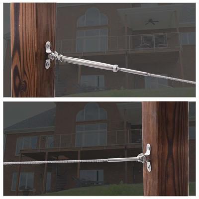 中国 Cable Railing Stainless Steel Invisible Receiver Swage Stud End Fitting Deck Railing Kits System 販売のため