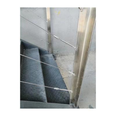 Cina 1/8 T304 Stainless Steel Cable Railing Fitting Wire Rope Fence Railing Kits Deck Balustrade Hardware in vendita