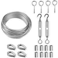 China Cable Stair Railing Components Stainless Steel Strong Cable Railing Kits for sale