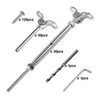 China 18 Cable Stair Railing Components Hardware Strong Wire Tensioner Fitting for sale