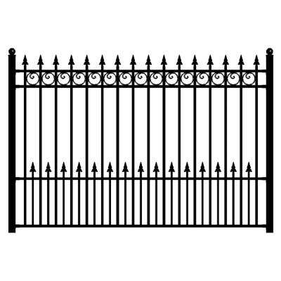 Cina Decorative Low Price High Quality Iso9001 Cheap Wrought Iron Fence Customize Metal Steel Fence in vendita