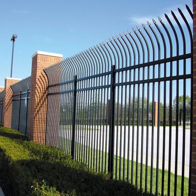 Cina Beautiful Wrought Iron Artistic Fencing, Ornamental Curved Fence Panels Wrought Iron in vendita