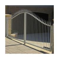 China Security High Quality Galvanized Metal Modern Wrought Iron Gate for sale