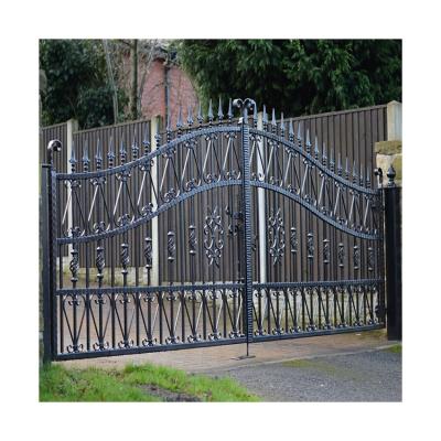 Cina Galvanized And Powder Coated Metal Wire Mesh Double Garden Gate Easily Assembled Galvanized Ones in vendita