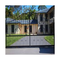 China Environmentally Friendly Customized Size Simple Iron Gate Design With Galvanized Sheet For Homes for sale