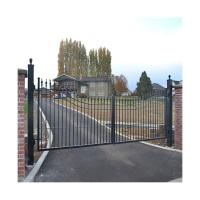 China Environmentally Friendly Customized Size Simple Iron Gate Design With Galvanized Sheet For Homes for sale