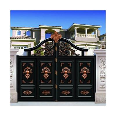 Cina Houses Front Garden Driveway Gate Galvanized Iron Gate Design Modern Wrought Iron Fancy Gates in vendita