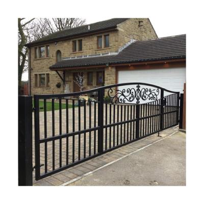 Cina New Design Decorative Wrought Iron Gate Ornaments / Driveway Gates in vendita