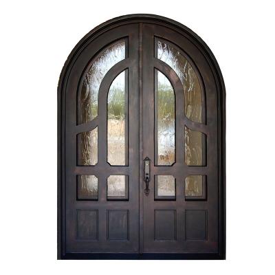 Cina Steel Security Wrought Iron Door French Steel Front Entry Door in vendita