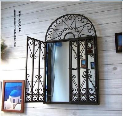 Cina Galvanized Cast Iron Window Custom Made Wrought Iron Steel Fixed Decorative Ornaments Window in vendita