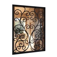 China Customize Wrought Iron Security Window Traditional Style Galvanized Guards for sale