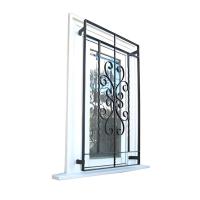 China Customize Wrought Iron Security Window Traditional Style Galvanized Guards for sale