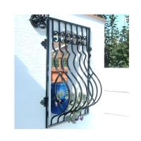 China Galvanized Decorative Wrought Iron Window Guards Eco Friendly Style for sale