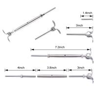 China Adjustable Cable Railing Hardware 180 Degree Angle Swage Cable Fitting Kit for sale