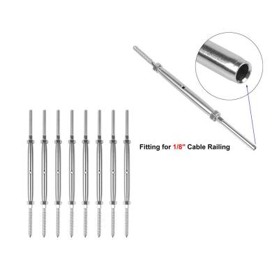China Stainless Steel Wire Rope Railing Fittings 1/8