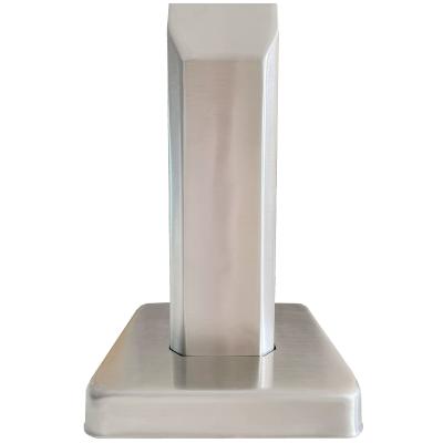 China Frameless Glass Railing Spigots Stainless Steel Square Swimming Pool Spigot zu verkaufen