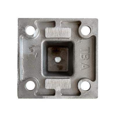 China Frameless Glass Railing Spigots Stainless Steel Square Swimming Pool Spigot zu verkaufen