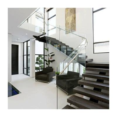 中国 Factory direct supply solid rubber wood stairs single keel wooden stairway straight stairway 販売のため