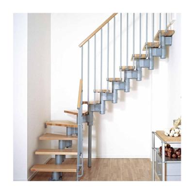 Cina Factory sale wood step ladders one beam straight stairway with wood steps in vendita