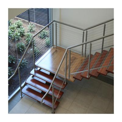 中国 Wholesale agent used indoor solid wood railing stairs mono stringer cheap solid wood staircase straight 販売のため