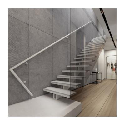 中国 Wholesale agent used indoor solid wood railing stairs mono stringer cheap solid wood staircase straight 販売のため