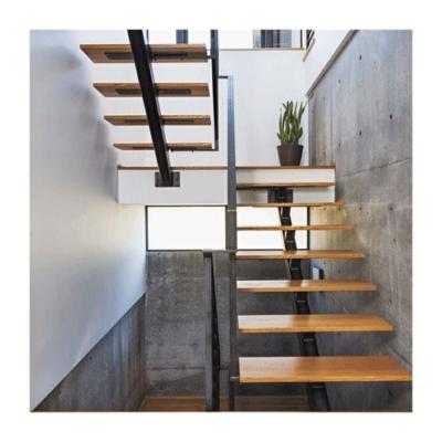 中国 China factory low price wood stairs one beam wooden straight staircase 販売のため