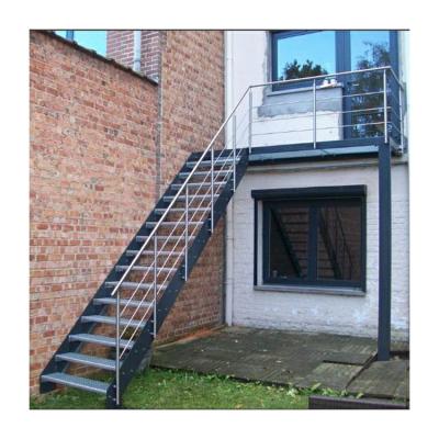 中国 Library stairs indoor glass steel iron beam staircase 販売のため