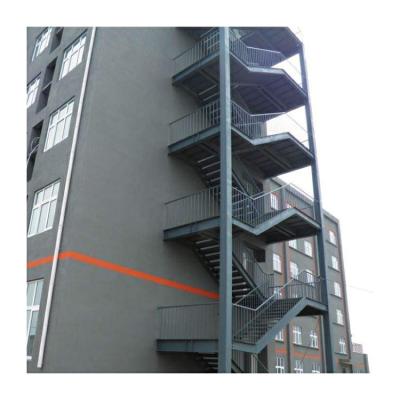 中国 Half landing stairs industrial galvanized steel cast iron stringer support staircase 販売のため