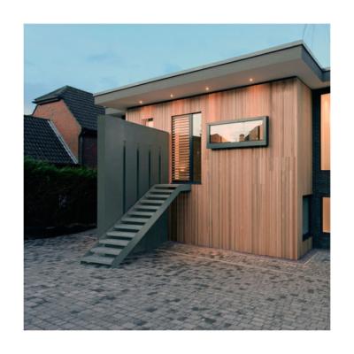 Cina Building materials single beam straight staircase l shaped steel wood stairs in vendita