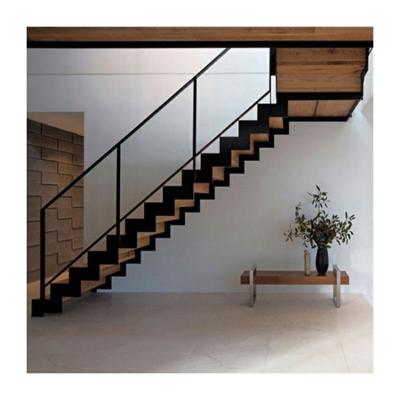 Cina Original factory l-shape straight staircase wood tread stairs in vendita