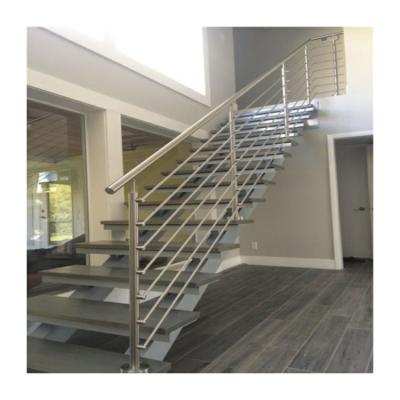 Cina Museum long straight stairs for apartment hardwood floor stairs in vendita
