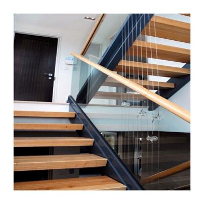 Cina Factory sale various style straight staircase solid wood steps stairs in vendita