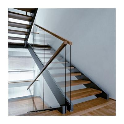 中国 Customized top quality pvc handrail straight staircase antiskid wood plastic composite stairs 販売のため