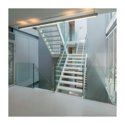 中国 Manufacturer contemporary straight staircase pretty wooden box tread stairs 販売のため